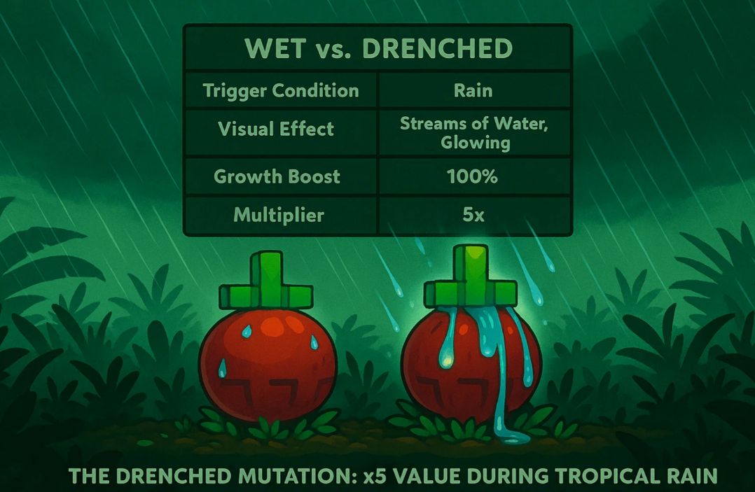 How to Get the Drenched Mutation in Grow a Garden – Madden Tip
